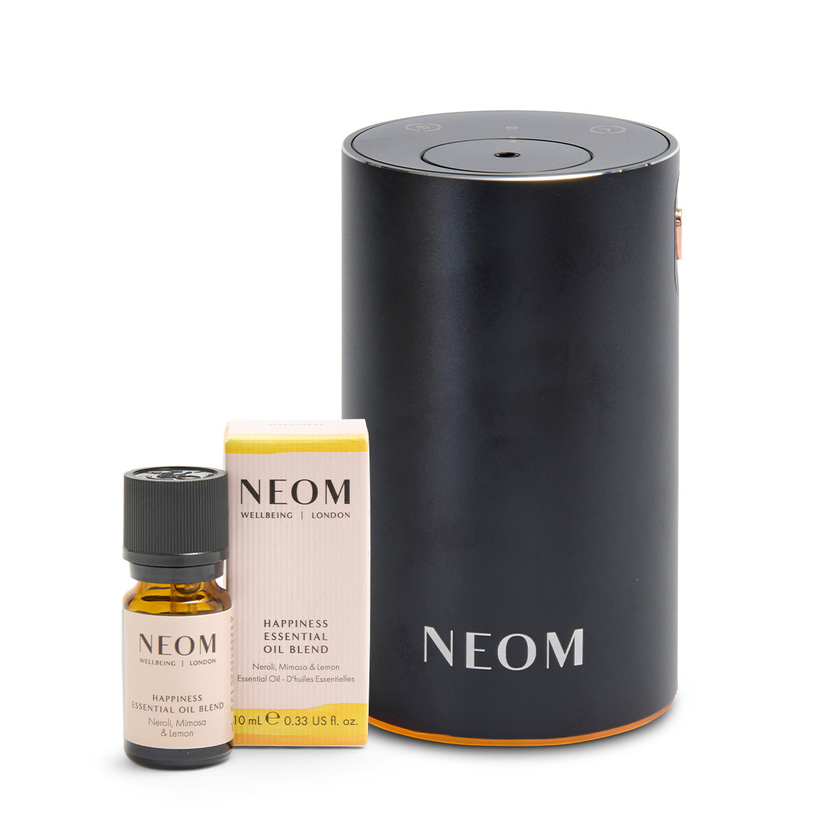 Happiness Waterless Pod Mini+ Starter Pack in Black – NEOM Wellbeing UK