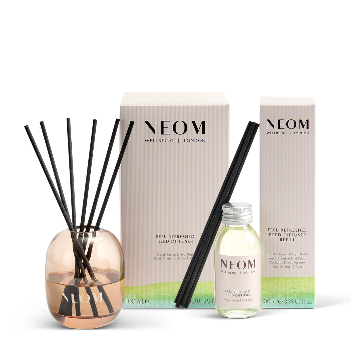 Feel Refreshed Reed Diffuser & Refill – NEOM Wellbeing UK