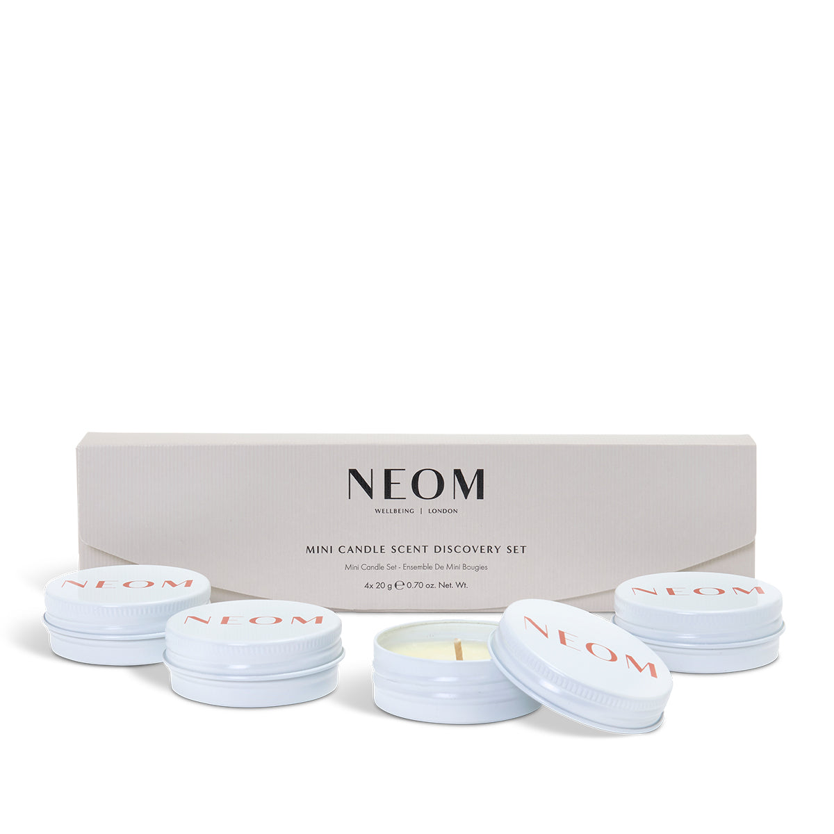 Mini Candle Scent Discovery Set – NEOM Wellbeing UK