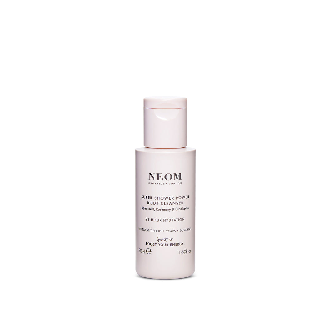 Super Shower Power Body Cleanser 50ml | NEOM Wellbeing London | NEOM ...